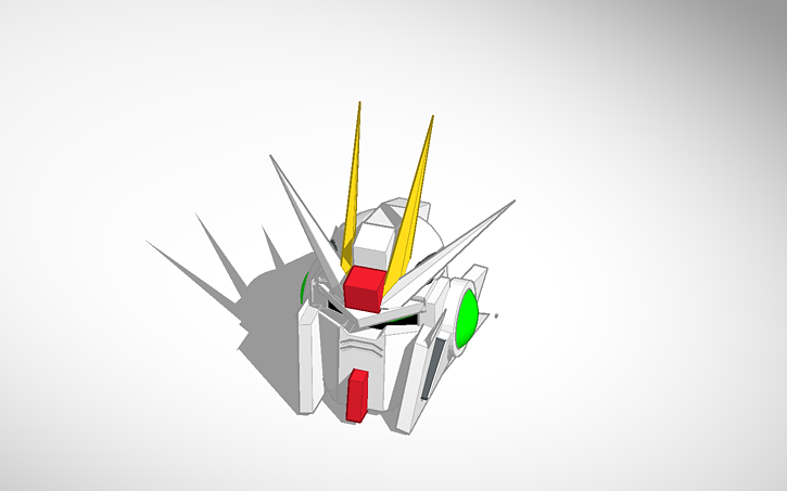 3D design gundam head | Tinkercad