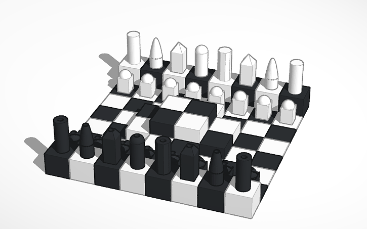 3D design Schach - Tinkercad