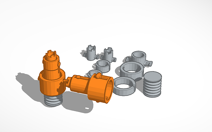 3D design Spring lock suit - Tinkercad