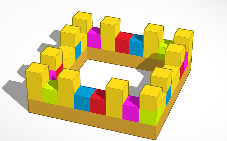 3D design technoblade crown - Tinkercad