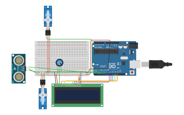 Circuit design ROBOT - Tinkercad