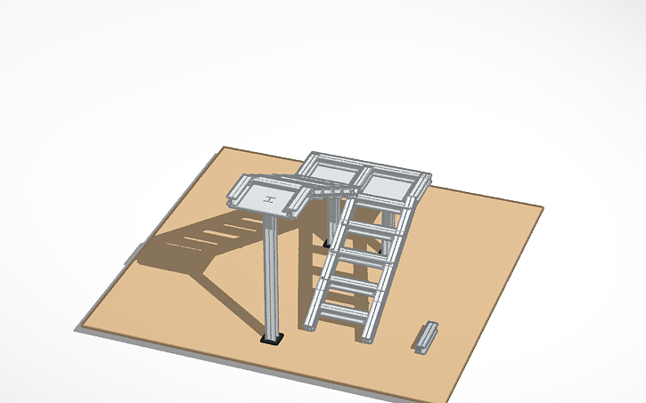 3D design Steel Staircase - Tinkercad