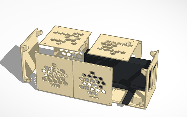 3D design R43SG eGPU Enclosure - Ver 2.0 | Tinkercad