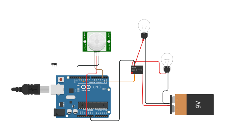 Circuit design simulacion - Tinkercad