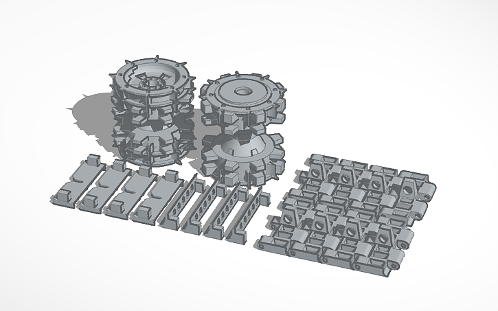 3D design Track Components - Tinkercad