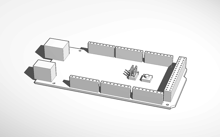 3d Design Arduino Mega R3 Board Tinkercad