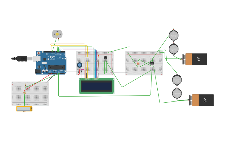 Circuit design Temperature Sensor | Tinkercad