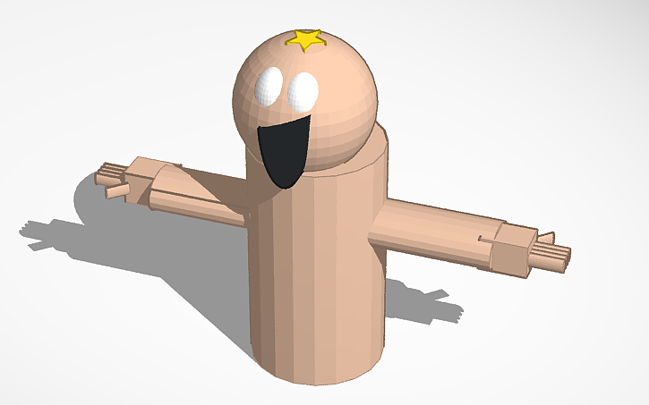 3D design boneco - Tinkercad