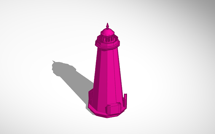 3D design lighthouse - Tinkercad
