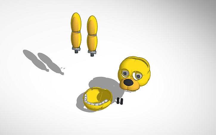 3D design Wearable springbonnie head - Tinkercad