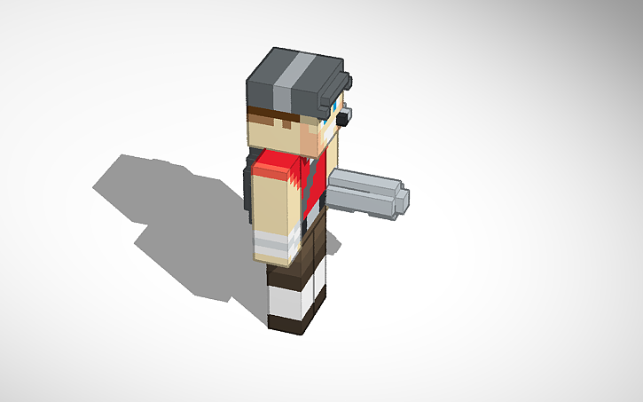 3D design scout minecraft skin - Tinkercad