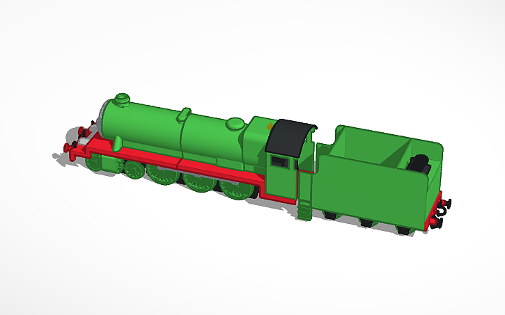 3D design Henry the Green Engine - Tinkercad