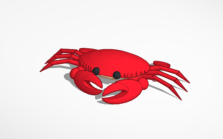 3D design Crab - Tinkercad