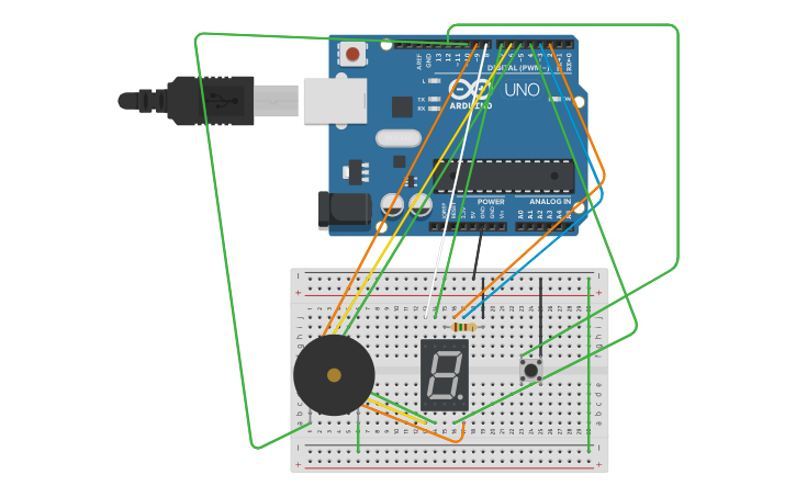 Circuit design Prova exercicio 1 | Tinkercad