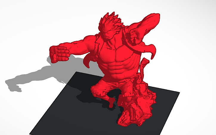 3D design Luffy Gear 4 - Tinkercad