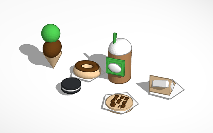 3D design FOOD - Tinkercad