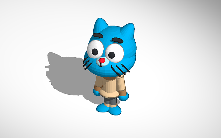 3D design Gumball Watterson (The Amazing World Of Gumball) - Tinkercad