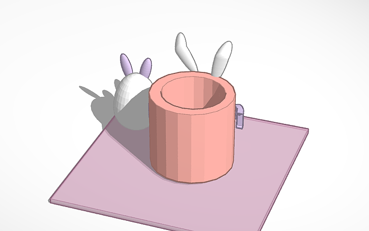 3D design Rabbit Pencil Box | Tinkercad