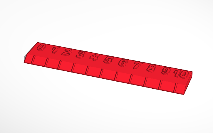 3d Design Ruler Tinkercad