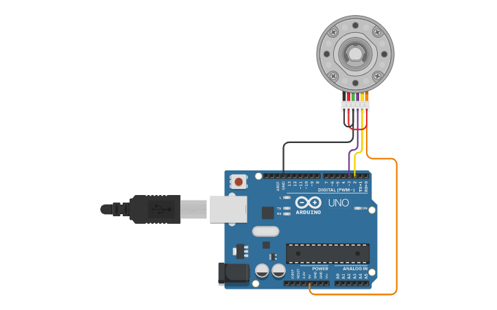 Circuit Design Dc Motor And Encoder Tinkercad