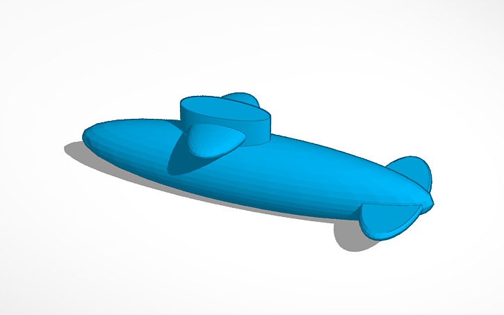 3D design Submarine - Tinkercad
