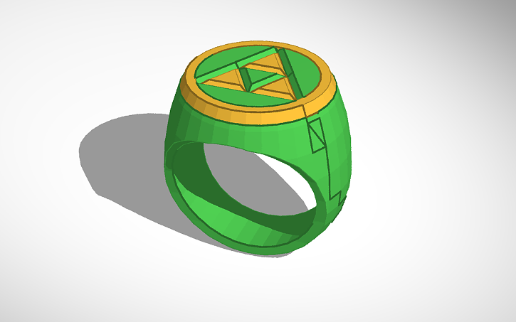 3D design 3-Delta Class Ring - Tinkercad