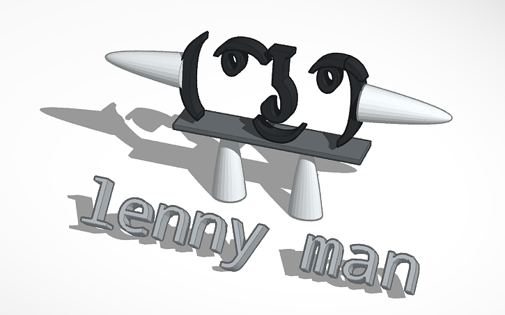 3D design lenny man | Tinkercad