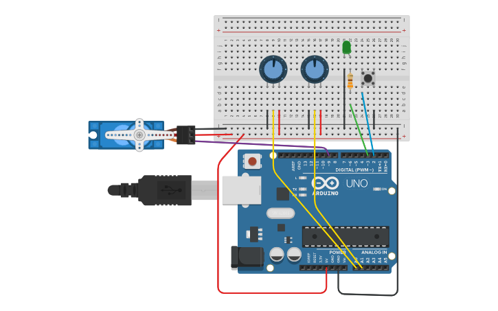 Circuit design MATLAB App Designer Arduino Side | Tinkercad