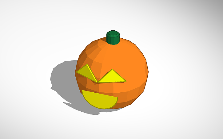 3D design pumpkin | Tinkercad