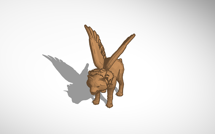 3D design angel wolf | Tinkercad