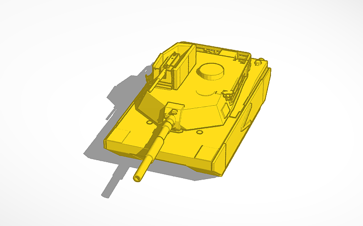3D design M1 Abrams - Tinkercad