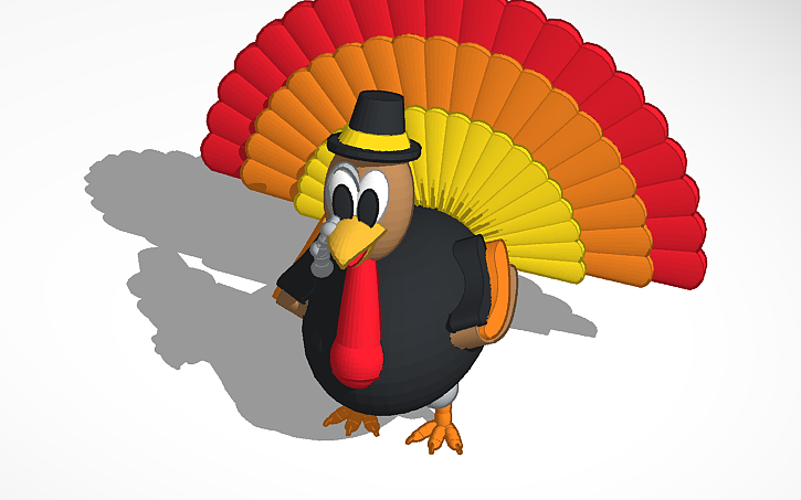 3D design Fancy Turkey - Tinkercad