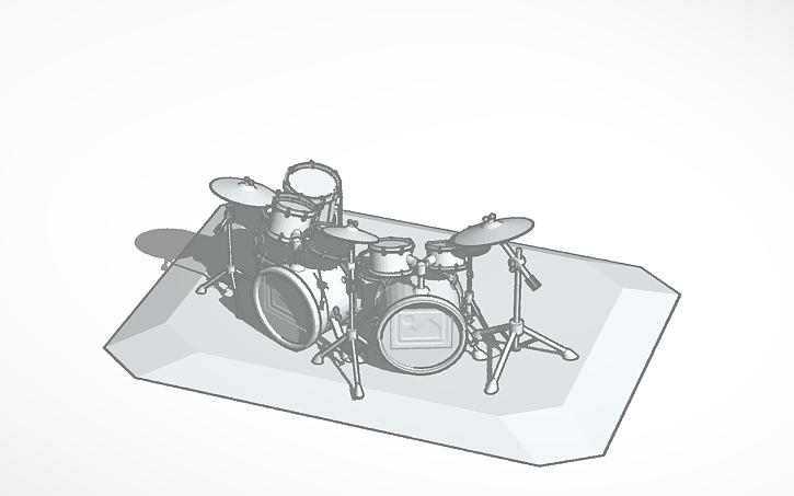 3D design Two Bass Drum Trap Set | Tinkercad