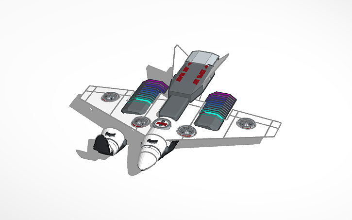 3D design Falcon Shuttle Transport - Tinkercad