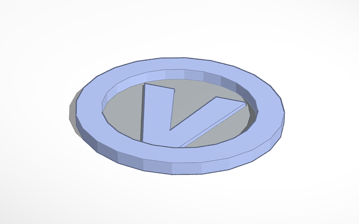 3D design Fortnite Vbucks - Tinkercad