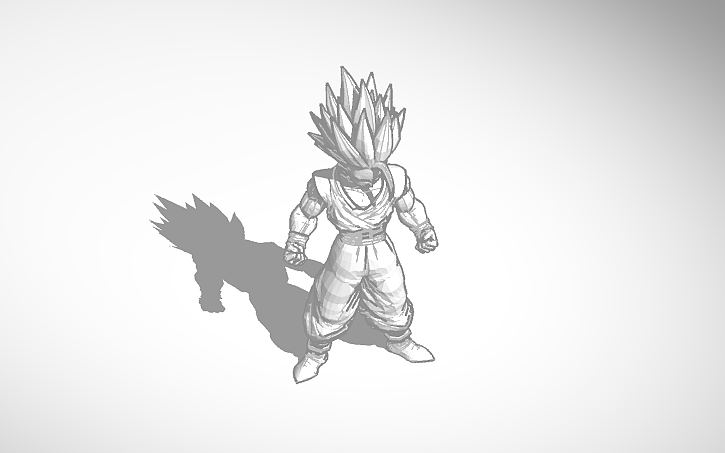 3D design goku - Tinkercad