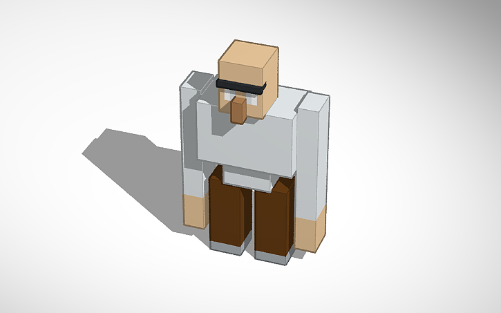 3D design Minecraft Villager Golem 2 - Tinkercad