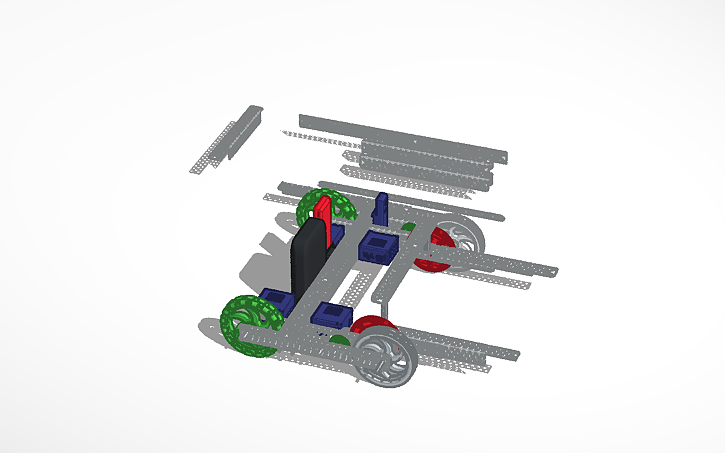 3D design VEX V5 Drive train Moby - Tinkercad