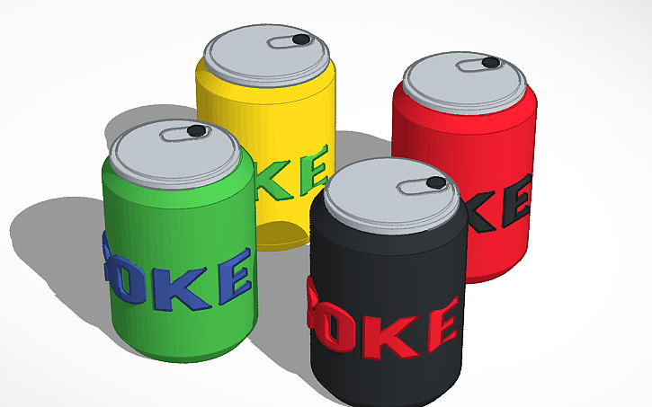 3D design Soda cans - Tinkercad