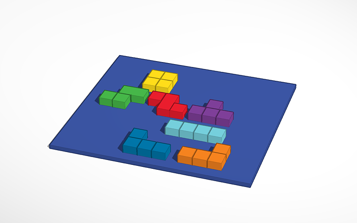 3D design Tetris Blocks | Tinkercad