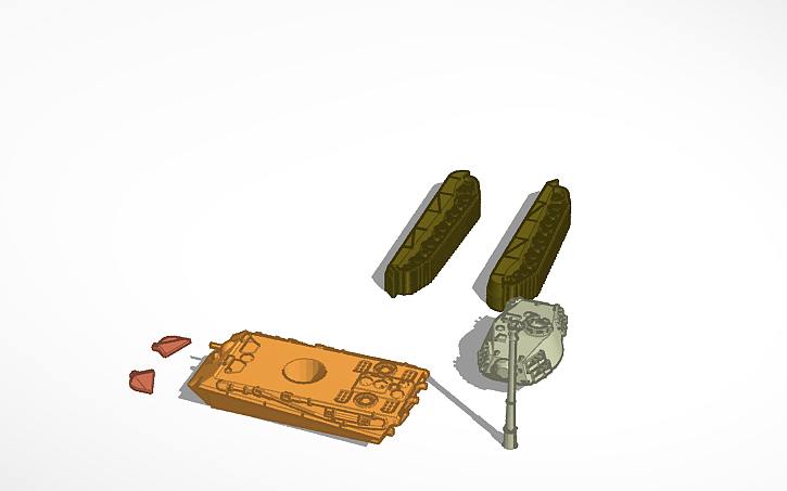 3D design Tiger II H - Tinkercad
