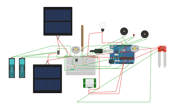 Circuit Design Agriculture System Tinkercad
