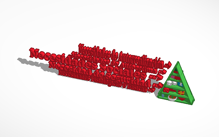 3D design Pirámide de Maslow - Tinkercad