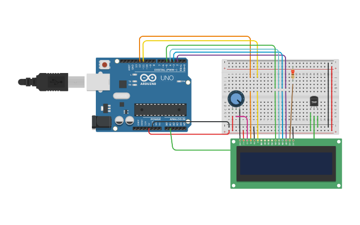 Circuit design Temp - Tinkercad