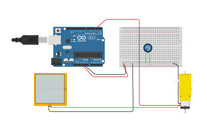 Circuit design Motor Control | Tinkercad