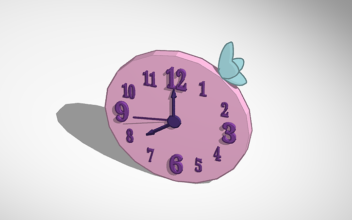 3D design часы и их механизм - Tinkercad