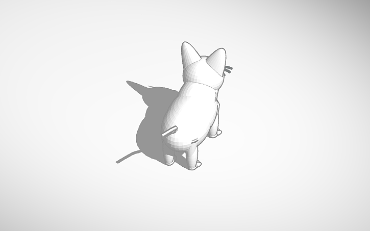 3D design Kitty cat - Tinkercad