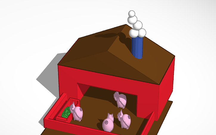 3D design pigs - Tinkercad