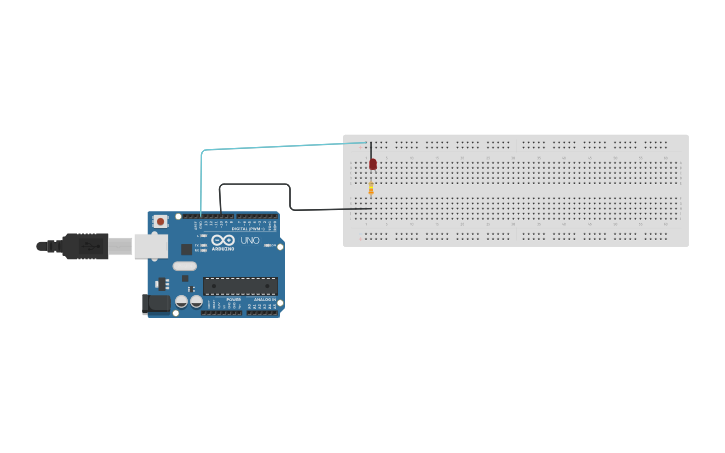 Circuit design led y arduino 1 | Tinkercad