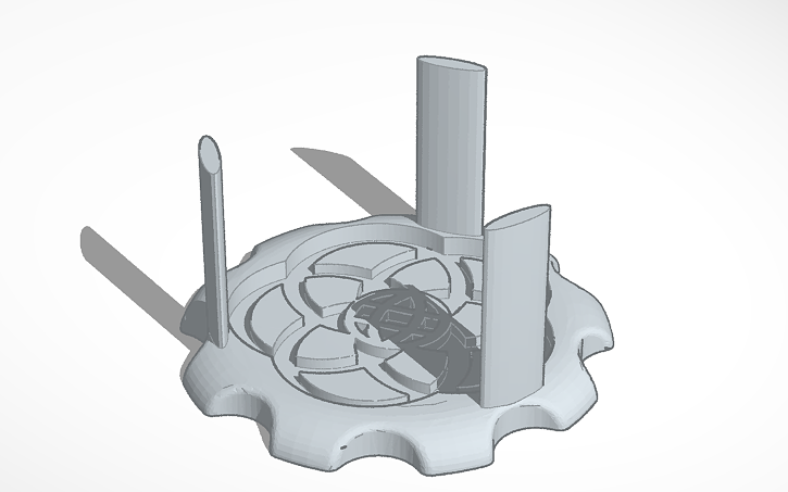 3D design Epcot Coaster Holder - Tinkercad